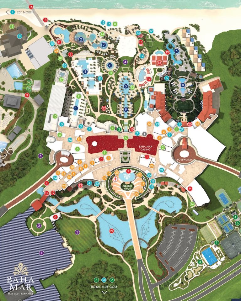 Baha Mar Map - Nassau, Bahamas - Oceanfront Luxury Resort